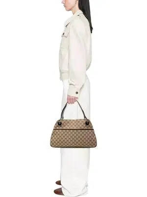 Gucci Gg Canvas Eclipse Shoulder Bag - Neutrals