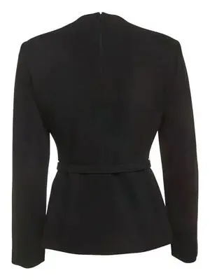 VERSACE Versace Belted Gabardine Top