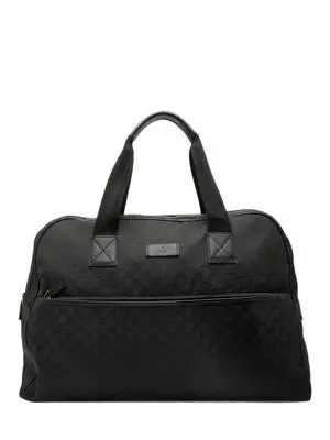 Gucci 2000-2015 Gg Nylon Travel Bag - Black