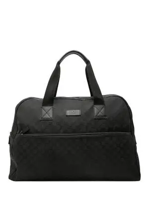 Gucci 2000-2015 Gg Nylon Travel Bag - Black
