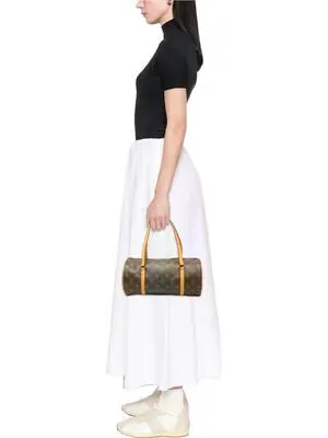 LOUIS VUITTON 2003 Monogram Papillon 30 Handbag - Brown