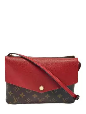 LOUIS VUITTON 2015 Twice Monogram Crossbody Bag - Red