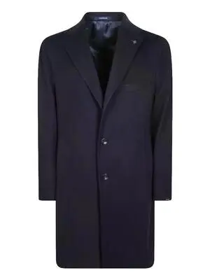 Tagliatore Bruce Single-breasted Coat - Blue