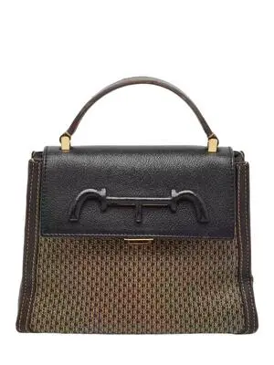 Carolina Herrera Ch Monogram Top Handle Tote Bag - Brown
