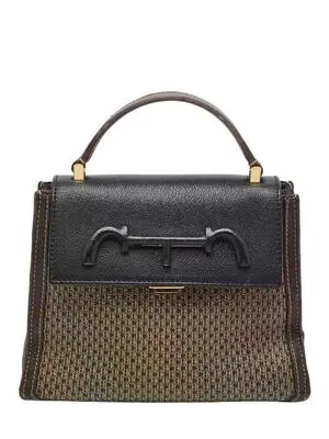 Carolina Herrera Ch Monogram Top Handle Tote Bag - Brown