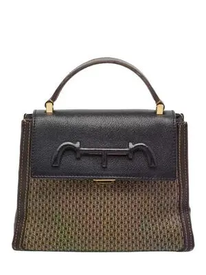 Carolina Herrera Ch Monogram Top Handle Tote Bag - Brown