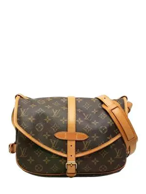 LOUIS VUITTON Monogram Saumur 30 Crossbody Bag - Brown