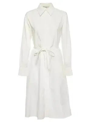 Stella McCartney Belted Midi Dress - White