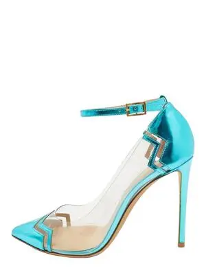 NICHOLAS KIRKWOOD Chevron Pattern Stiletto Pumps - Blue