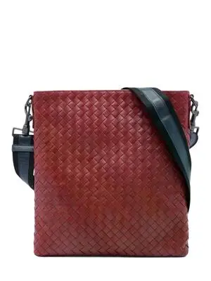 Bottega Veneta Nappa Intrecciato Vn Crossbody Bag - Red
