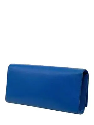 Saint Laurent Saint Laurent Monogram Cassandre Clutch Bag Blue