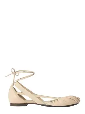 LEMAIRE Flat Ballerinas In Goat Leather - Neutrals