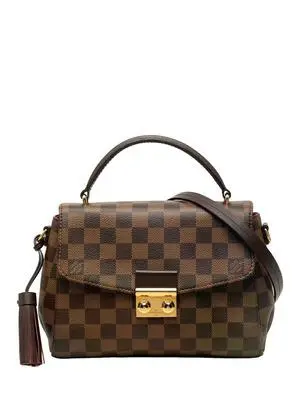 LOUIS VUITTON Damier Ebene Croisette Satchel - Brown