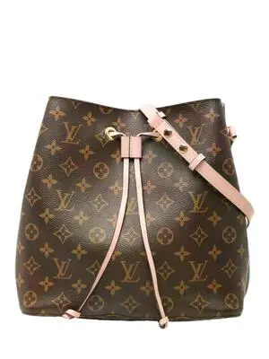 LOUIS VUITTON 2018 Monogram Neonoe Mm Bucket Bag - Brown