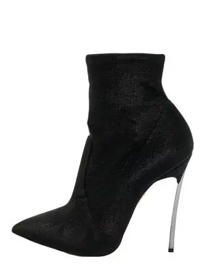 Casadei Blade Stiletto Heel Ankle Boots - Black