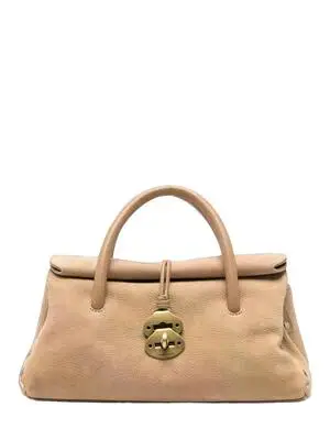 ZANELLATO Small Dotta Jones Nabuck Tote Bag - Neutrals