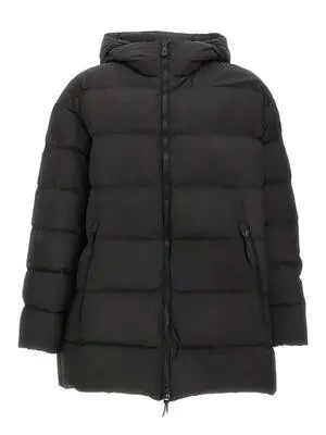 Peuterey Hooded Quilted Puffer Coat - Black