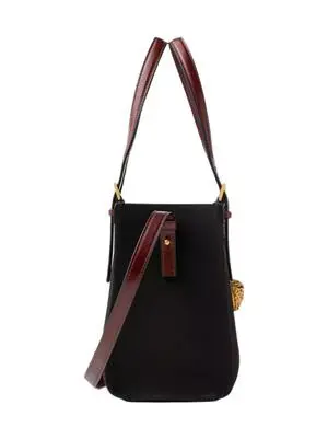 Versace Rivière Mini Canvas Tote - Black