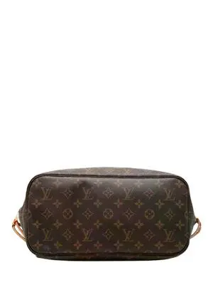 LOUIS VUITTON Louis Vuitton Monogram Neverfull MM Tote Bag Brown