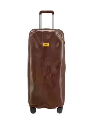 CRASH BAGGAGE Dented-effect Suitcase - Brown