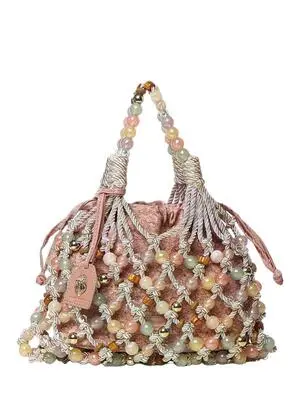 KURT GEIGER Kurt Geiger London Beaded Macramé Shoulder Bag