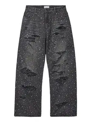 VALE FOREVER Vale Crystal Rain Distressed Jeans