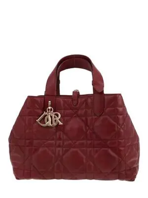Dior 2020s Toujours Cannage Handbag Red