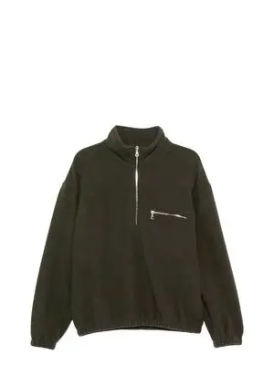 RIER Zip-fastening Fleece Sweatshirt Green