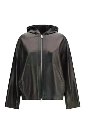 KHAITE KHAITE Darlu Hooded Leather Jacket
