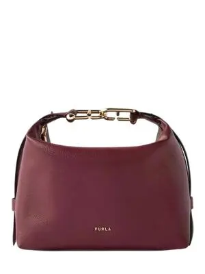 Furla Furla Small Textured Leather Shoulder Bag Red
