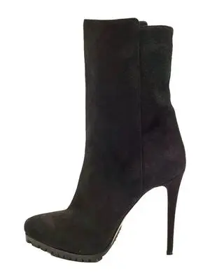 LE SILLA Le Silla Suede Ankle Boots With Stiletto Heel