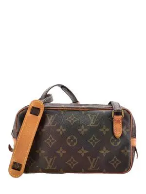 LOUIS VUITTON Monogram Canvas Pochette Marly Bandouliere Bag - Brown