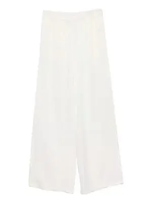 Fabiana Filippi Palazzo Pants With Elasticated Waistband - White