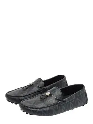 Dior Leather Cd Diamond Loafers - Black