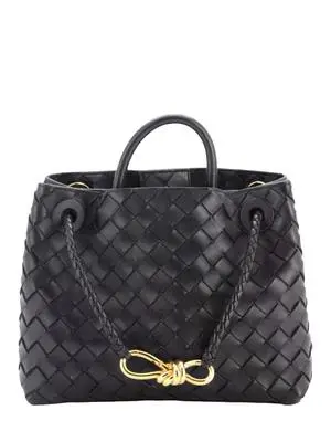 Bottega Veneta Bottega Veneta Andiamo Top Handle Bag Intrecciato Nappa Small Satchel Black