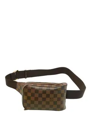 LOUIS VUITTON 2004 Geronimos Damier Ebene Canvas Belt Bag - Brown