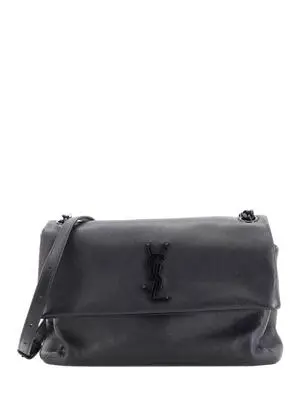 Saint Laurent West Hollywood Shoulder Bag Leather Medium Crossbody Bag - Black