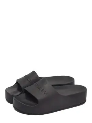 Balenciaga Balenciaga Logo Chunky Pool Slides Black
