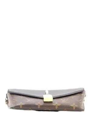 LOUIS VUITTON Monogram Canvas And Leather Padlock Strap Crossbody Bag - Black