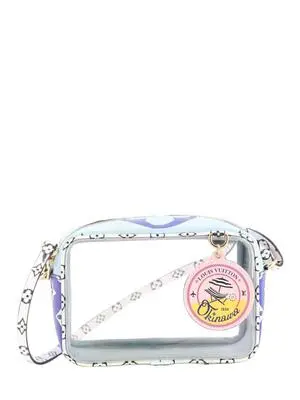 LOUIS VUITTON Beach Pouch Limited Edition Cities Colored Monogram Giant Clutch Bag - Blue