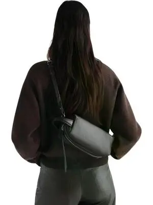 LEMAIRE Small Care Bag In Nappa Lambskin - Brown