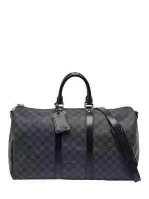 LOUIS VUITTON Louis Vuitton Keepall Bandoulière 45 Damier Graphite Holdall Grey