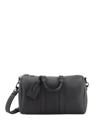 LOUIS VUITTON Louis Vuitton Aerogram Keepall Bandouliere 35 Travel Bag Black