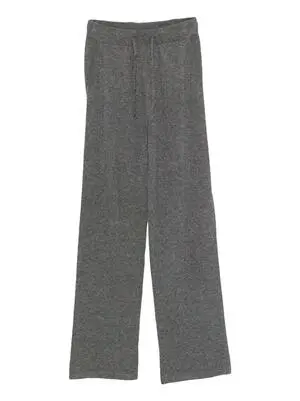 ALPHA STUDIO Drawstring Wide-Leg Knitted Trousers