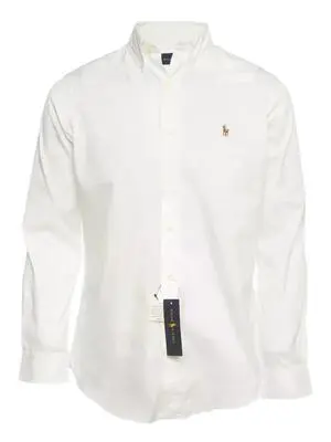 Ralph Lauren Logo Embroidered Shirt White