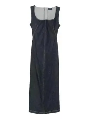 Sportmax Denim Square Neck Dress - Blue