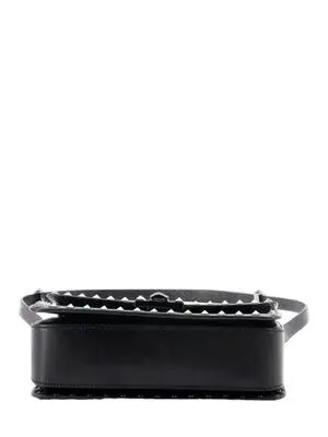 Valentino Garavani Rockstud23 Leather East West Shoulder Bag - Black