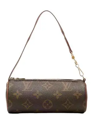 LOUIS VUITTON 2000-2026 Monogram Papillon Pochette Handbag - Brown