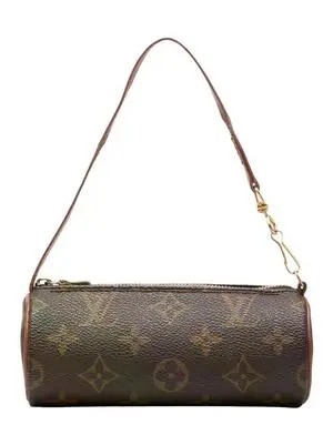 LOUIS VUITTON Monogram Papillon Pochette Handheld Bag - Brown