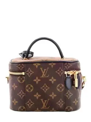 LOUIS VUITTON Reverse Monogram Canvas Vanity Pm Satchel - Brown